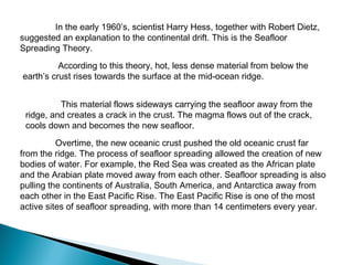 The seafloor spreading | PPT