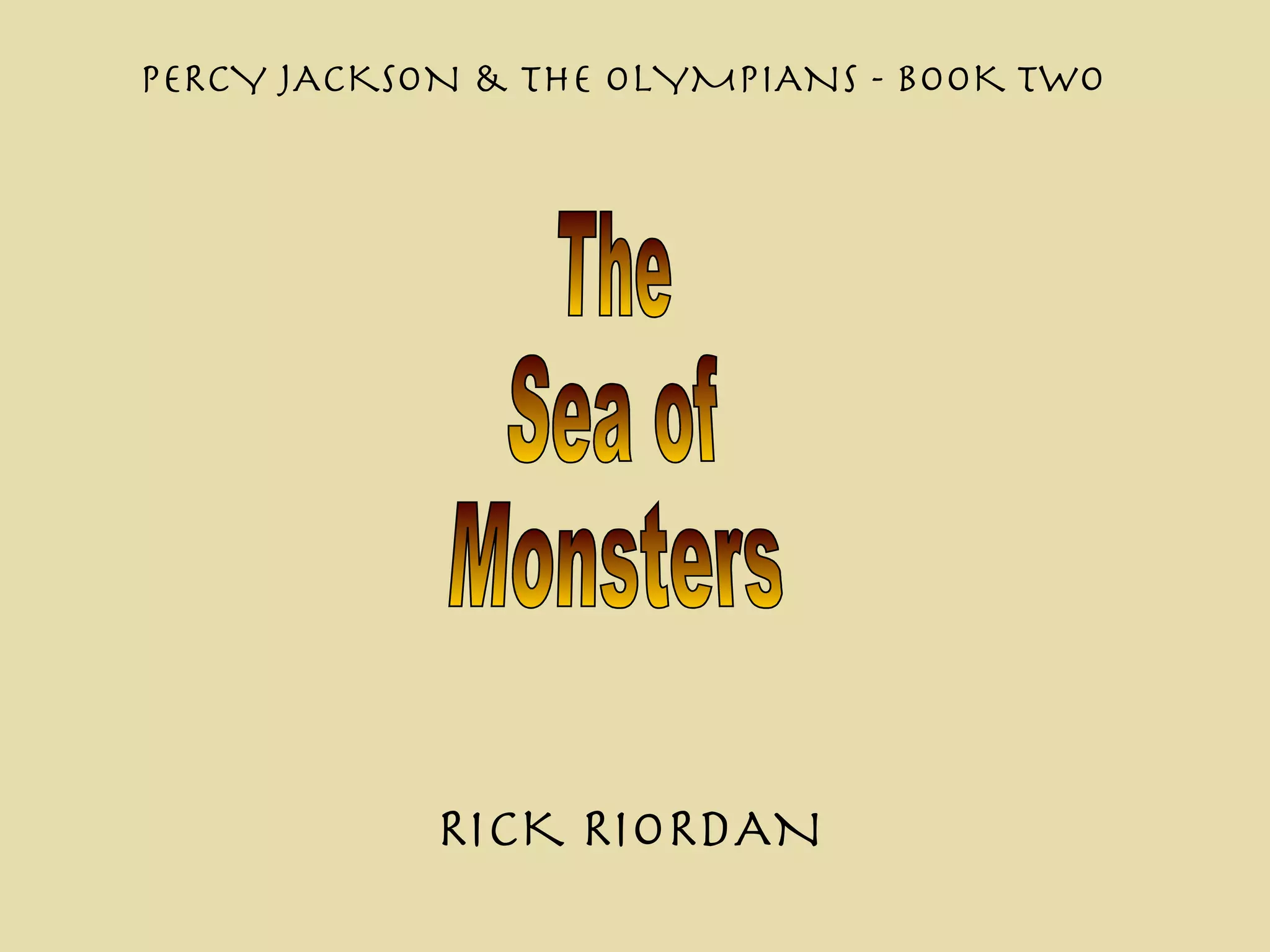 The sea of monsters | PPT