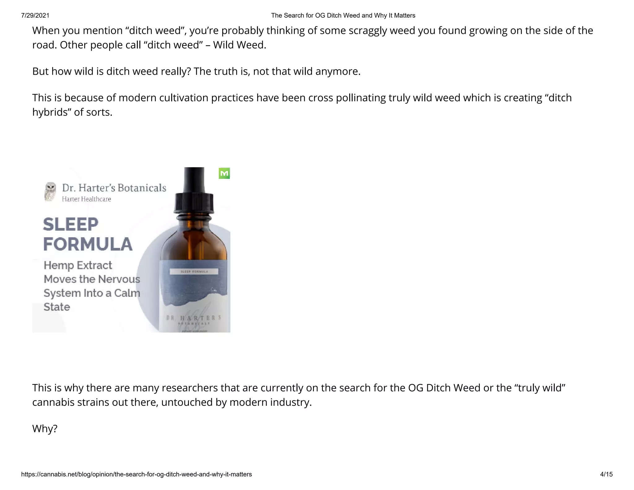 What is OG Ditch Weed? | PDF