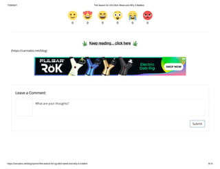 What is OG Ditch Weed? | PDF