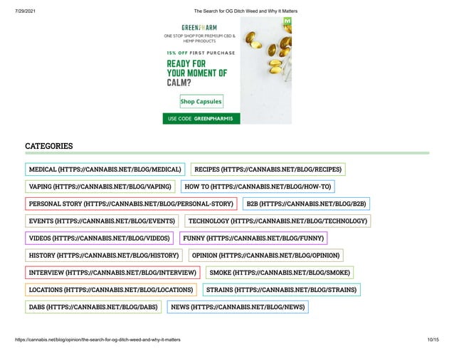 What is OG Ditch Weed? | PPT