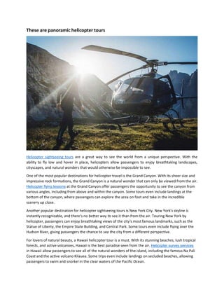 These are panoramic helicopter tours.ppt