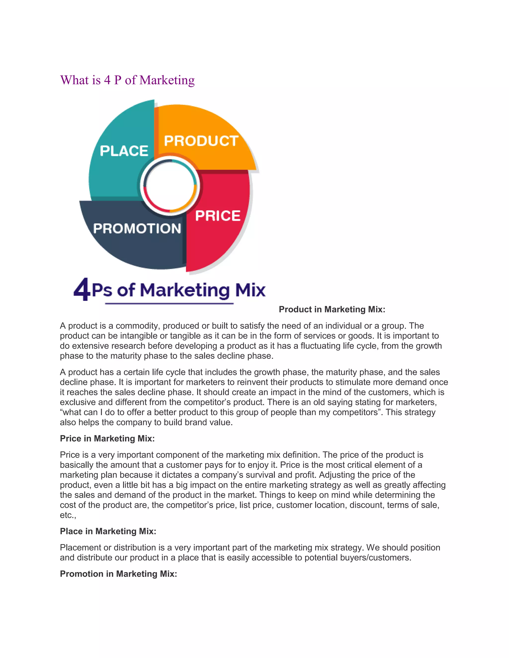 These Are the 4 Ps of Marketing.docx