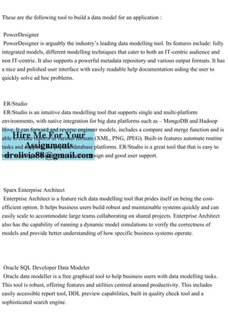 These are the following tool to build a data model for an applicatio.pdf
