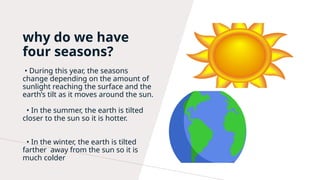 Learn to speak English-The Seasons and Weather | PPT