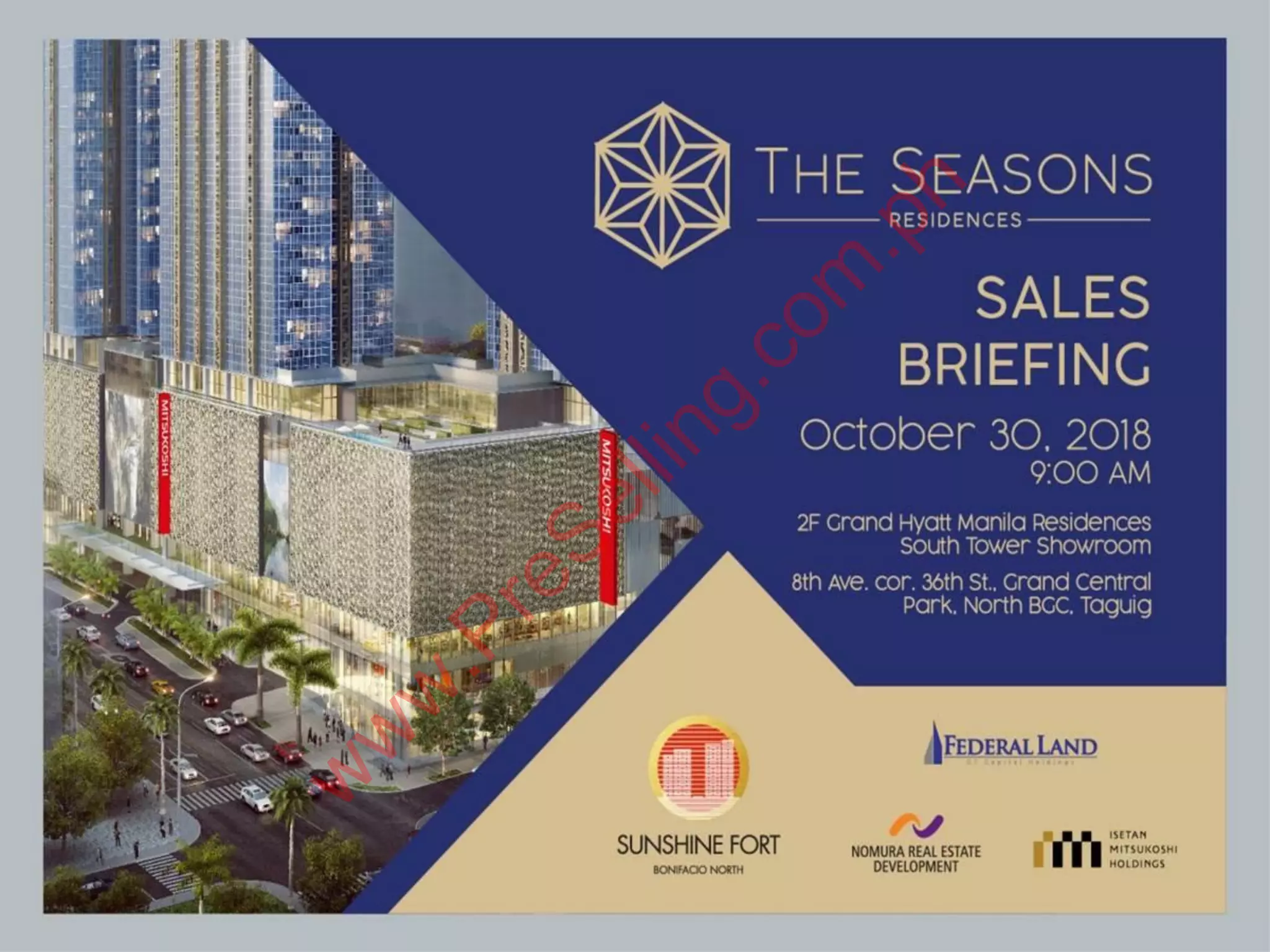 The Seasons Residences BGC (Sunshine Fort) || PreSelling.com.ph