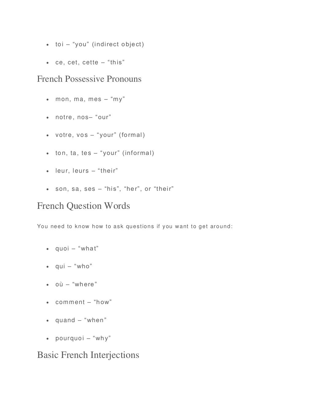 These Common French Words And Phrases Will Make You Fluent In French These Common French Words And Phrases Will Make You Fluent In French
