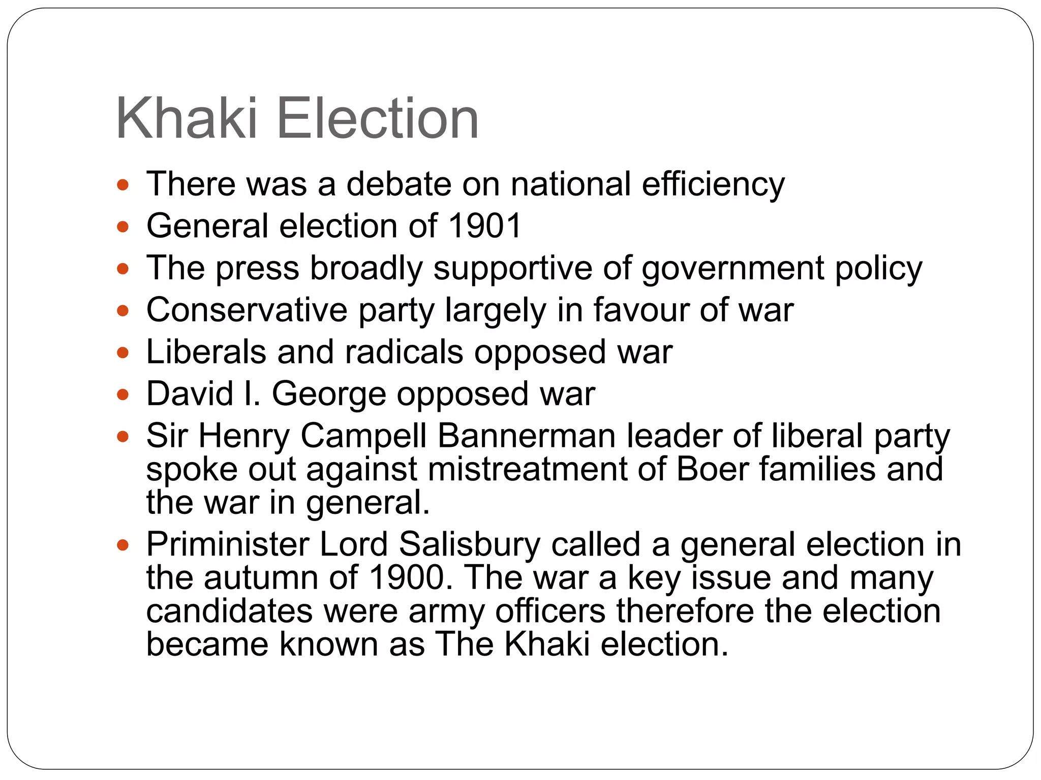The Second Boer War Revision Notes | PPTX