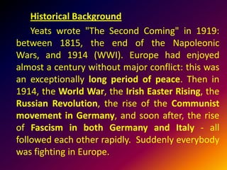 W. B. Yeats, "The Second Coming" | PPTX