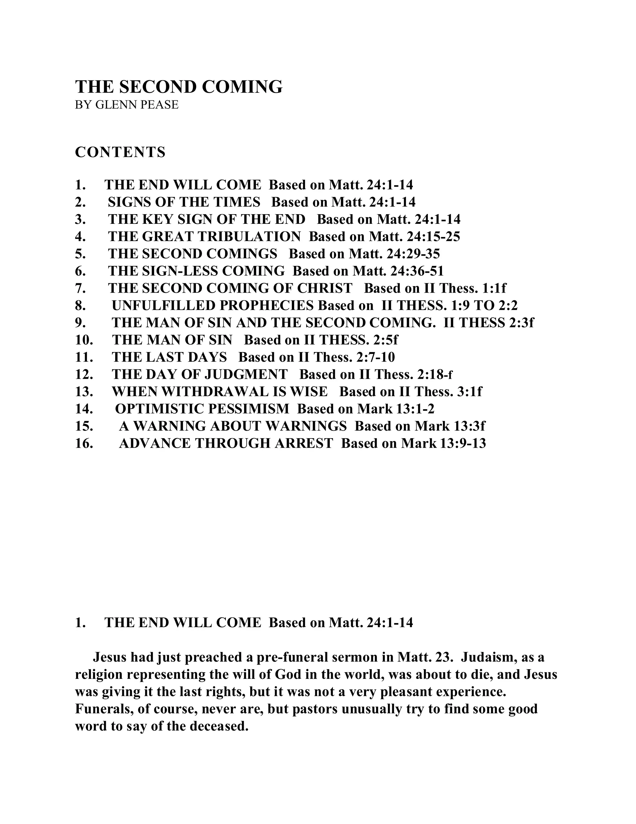 The second coming | PDF