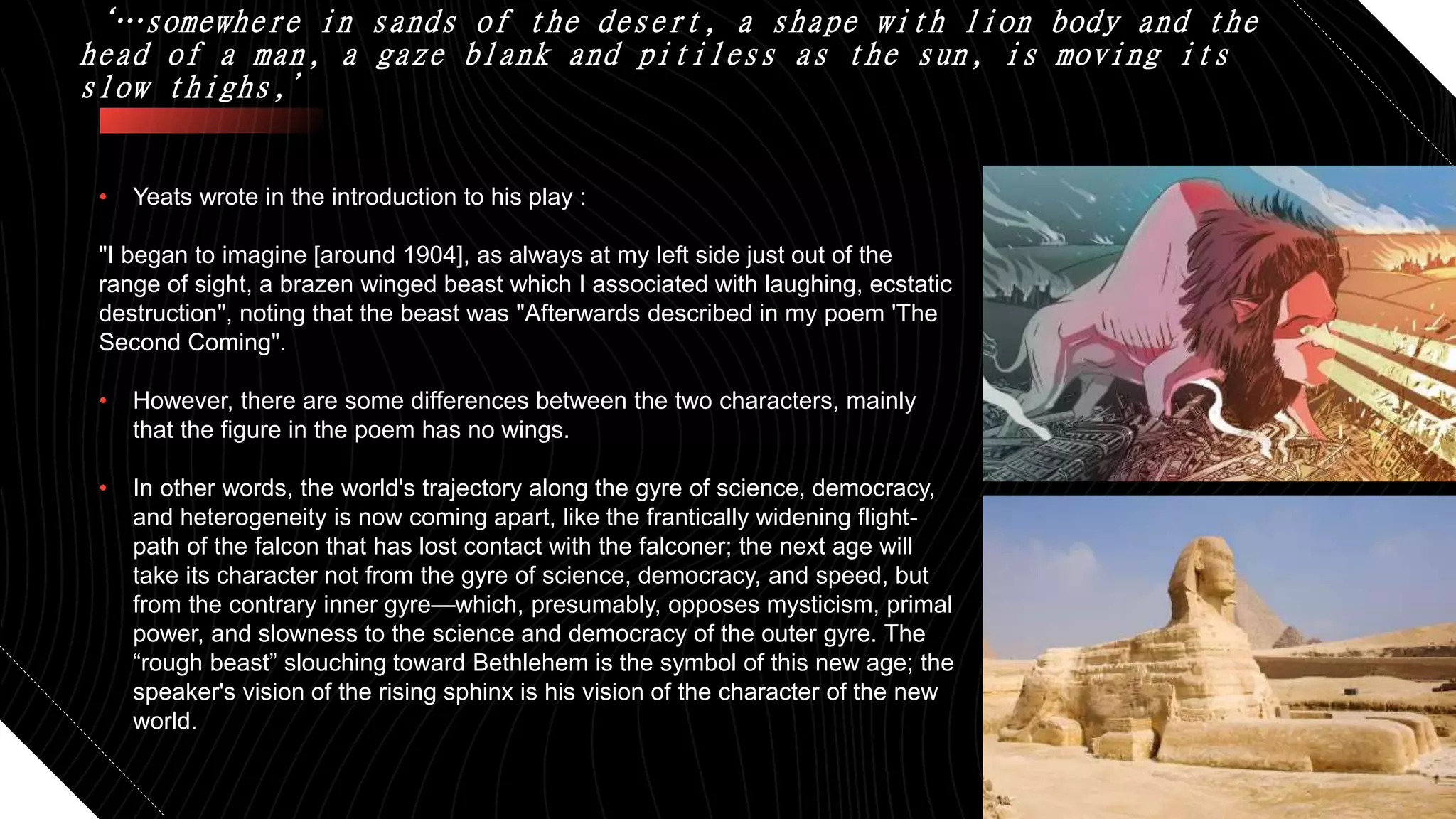 'The Second Coming Poem' by W. B. Yeats - Important Lines with ...