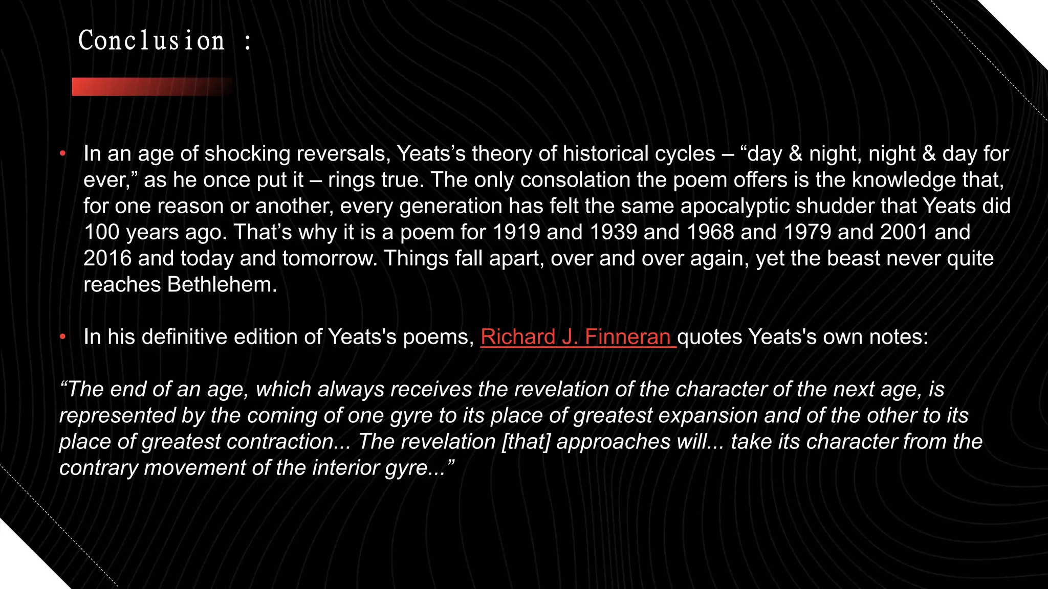 'The Second Coming Poem' by W. B. Yeats - Important Lines with ...