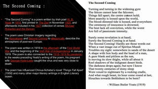 'The Second Coming Poem' by W. B. Yeats - Important Lines with ...