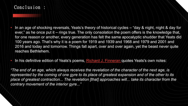 'The Second Coming Poem' by W. B. Yeats - Important Lines with ...