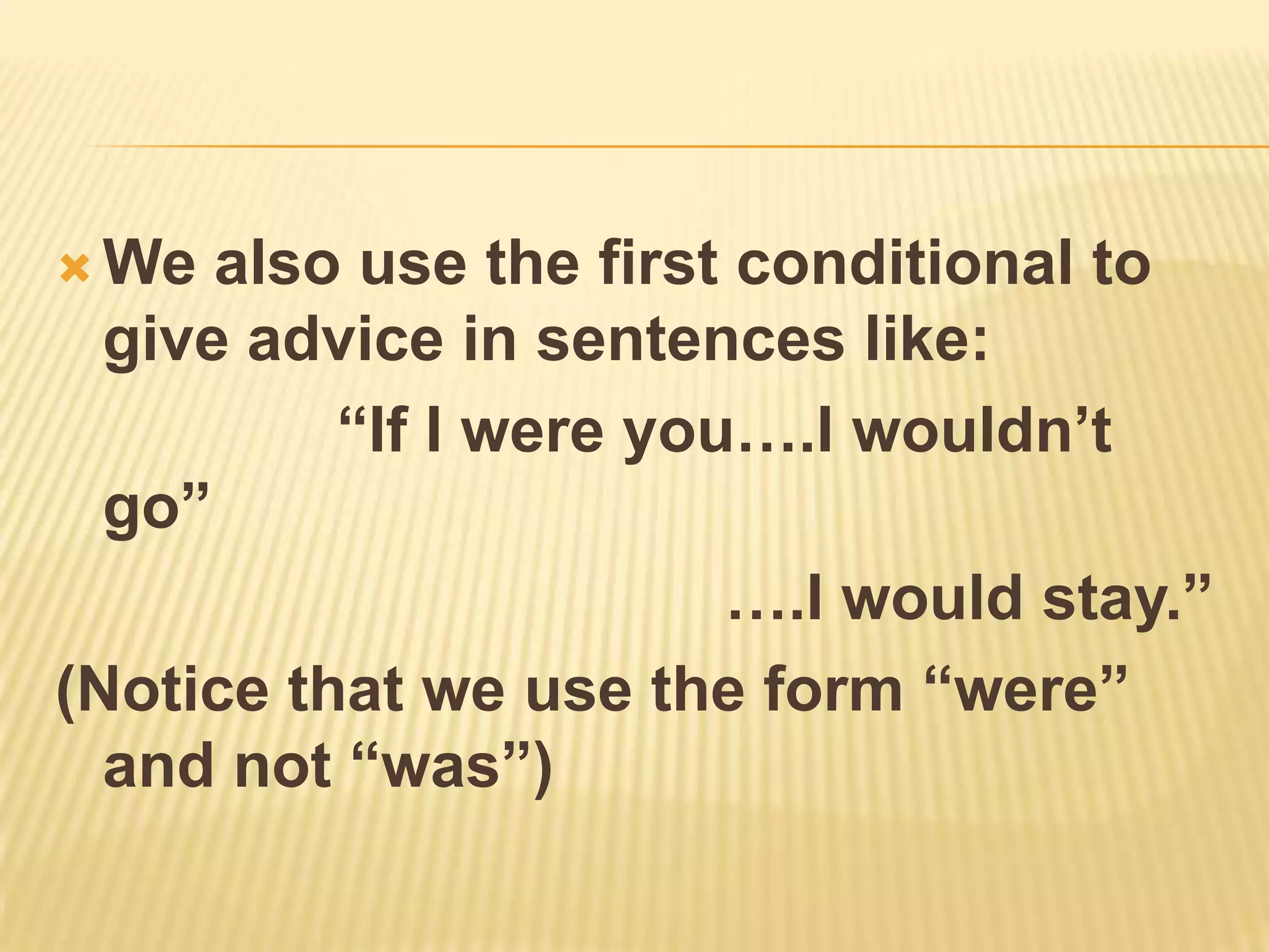 The second conditional | PPT