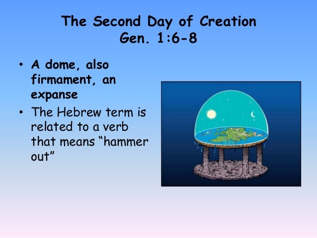 The second day of creation
