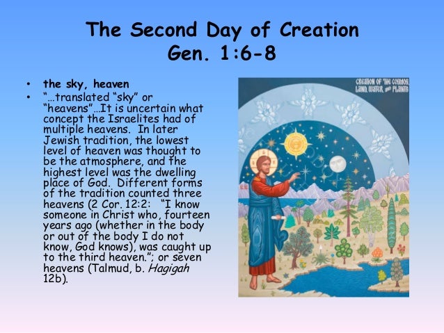 The second day of creation
