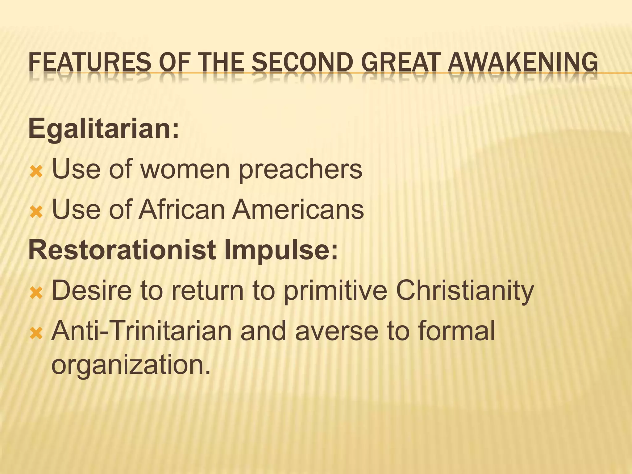 The second great awakening | PPTX