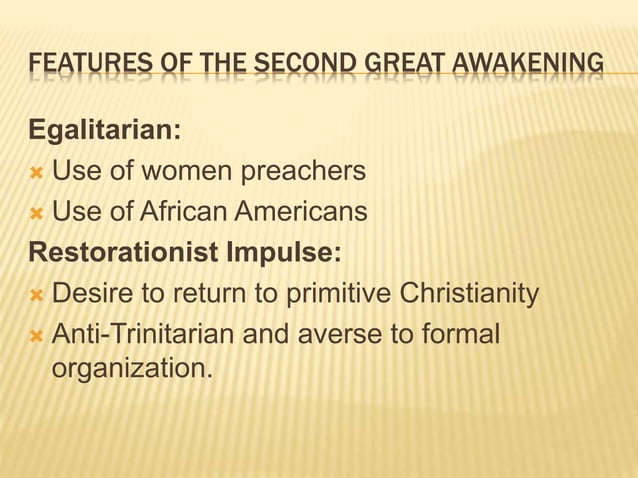 The second great awakening | PPT