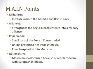 The second moroccan crisis | PPTX