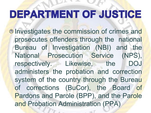 Philippine Criminal Justice System | PPTX
