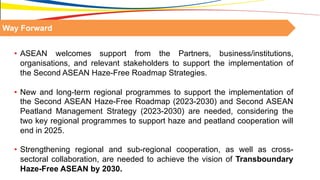 The Second Roadmap on ASEAN Cooperation towards Transboundary Haze ...