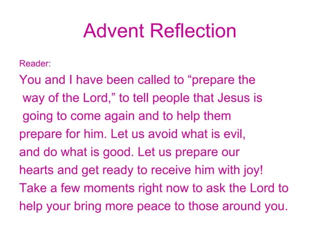 The Second Week Of Advent | PPT | Christianity | Religion & Spirituality