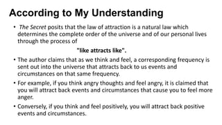 The secreat book review | PPTX