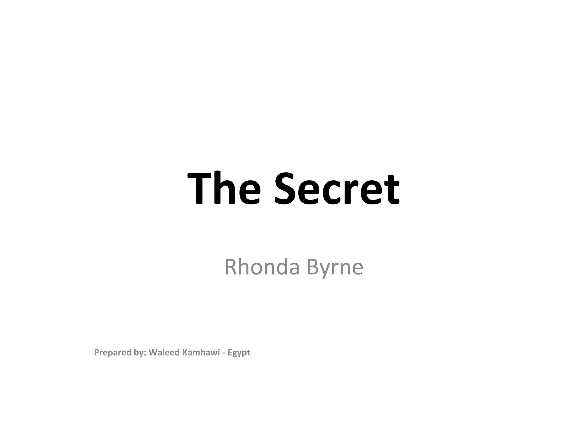 The secret | PPT