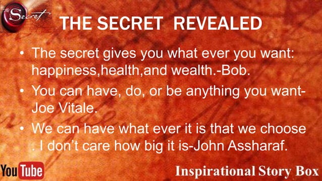 The secret Revealed | PPT