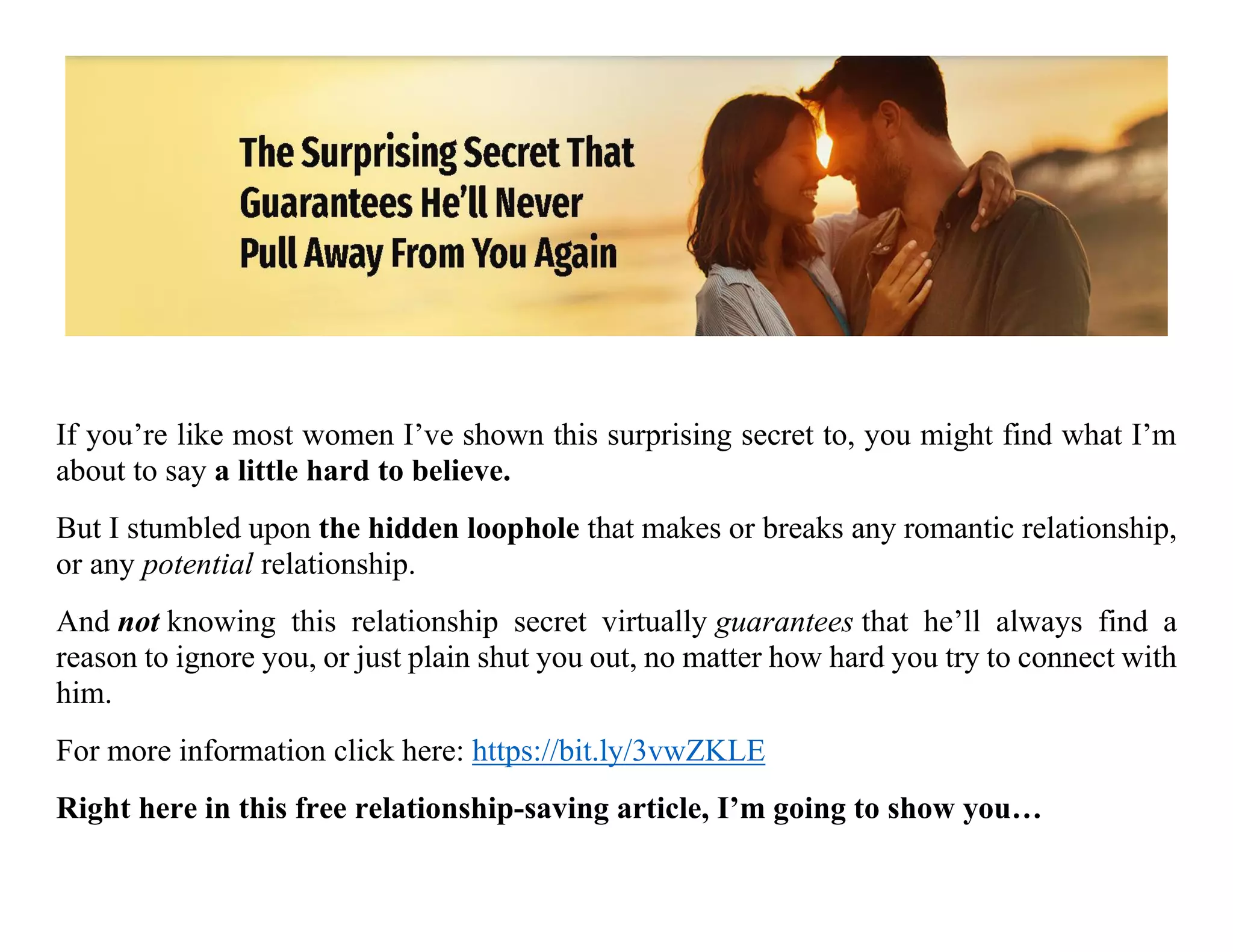 The Relationship Rewrite Method - SAVE YOUR RELATIONSHIP | PDF