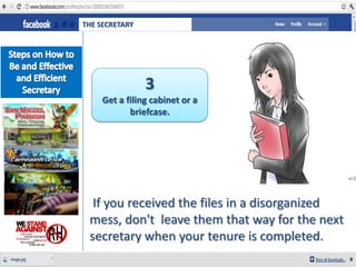 The Secretary of Organization | PPTX