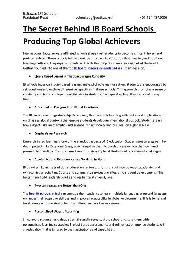 The Secret Behind IB Board Schools Producing Top Global Achievers.docx
