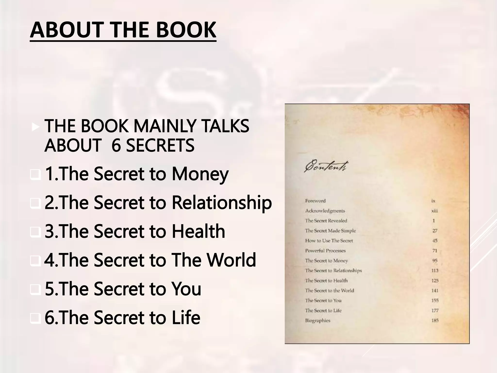 The Secret Book Review by Debasish Tripathy.pptx