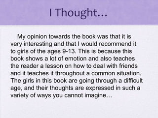 The Secret Language of Girls | PPTX