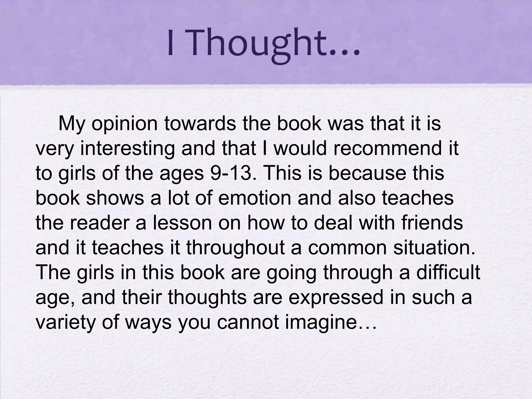 The Secret Language of Girls | PPTX