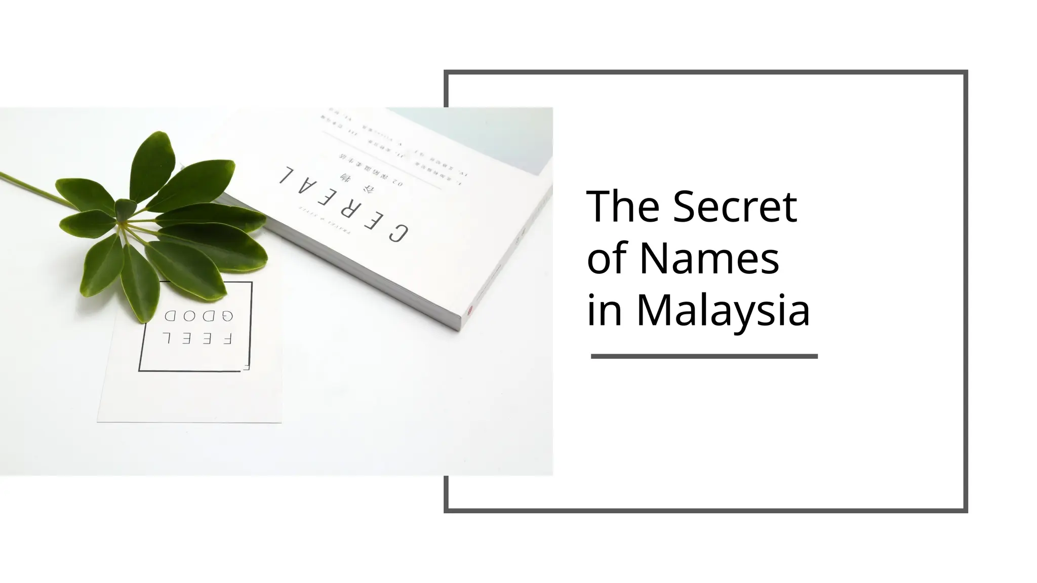 The Secret of Names in Malaysia, The best guide. | PPT