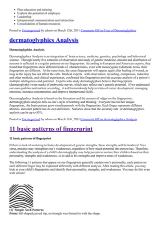 The secret of your child's fingerprint | PDF | Genetics | Science