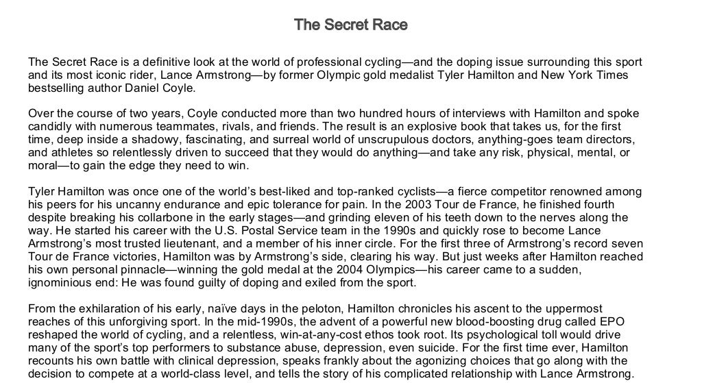 Book the secret race - ctdax