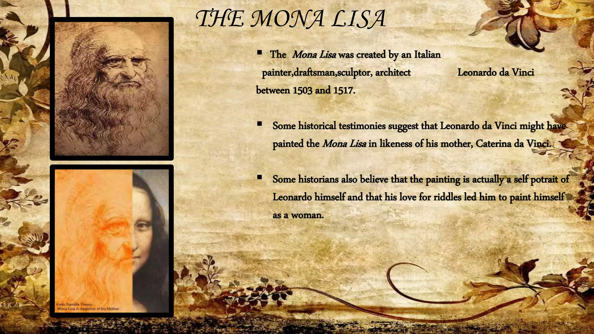 The Secrets Behind Mona Lisa | PPTX