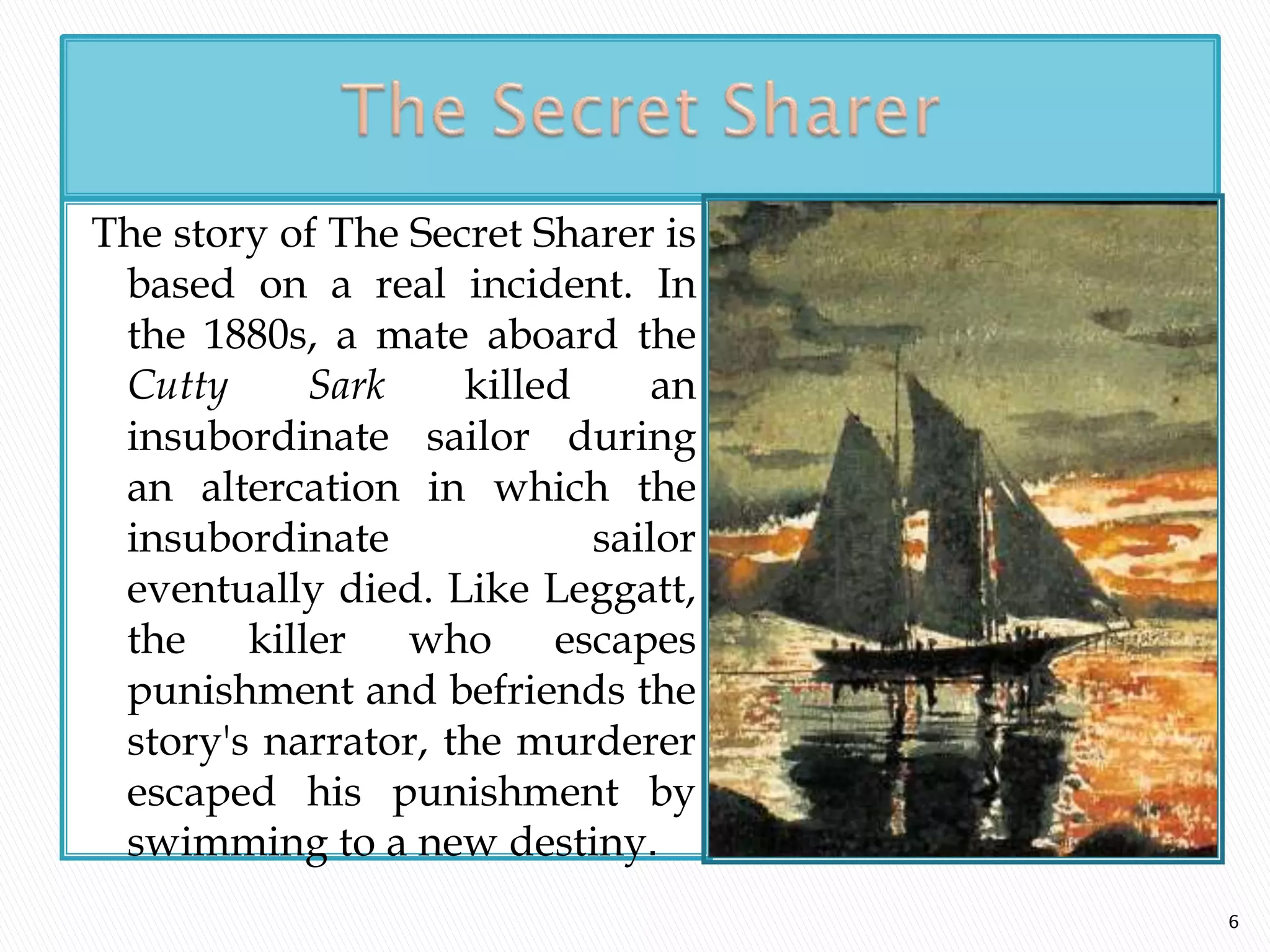The secret sharer | PPTX