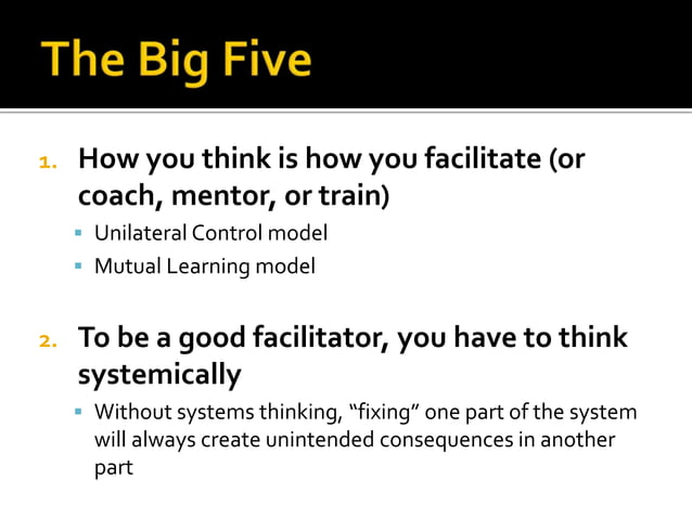 The secrets of facilitation | PPTX