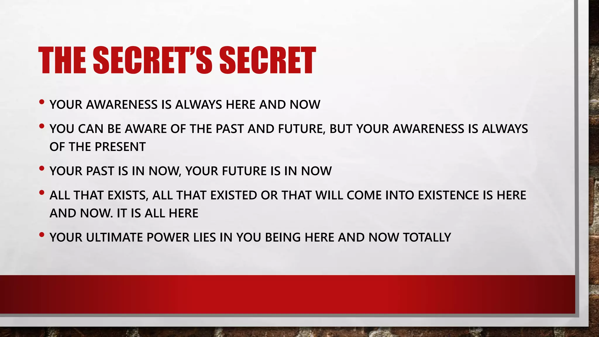 The secret's secret | PPTX | Buddhism | Religion & Spirituality