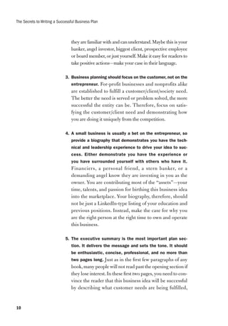 The secrets to writing a successful business plan intro | PDF