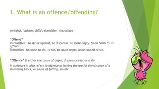 The Cycle of Offence | PPTX
