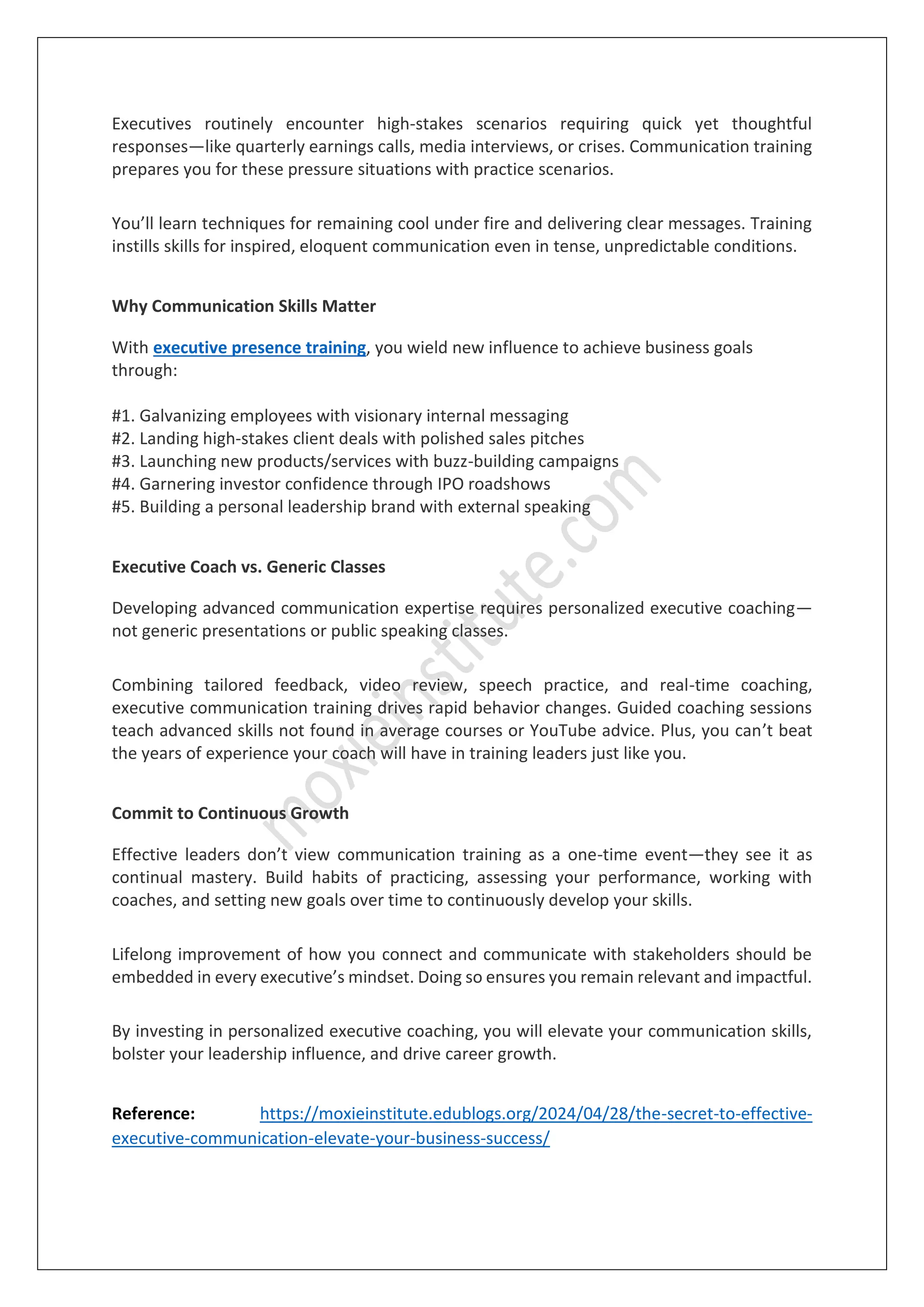 The Secret to Effective Executive Communication Elevate Your Business ...