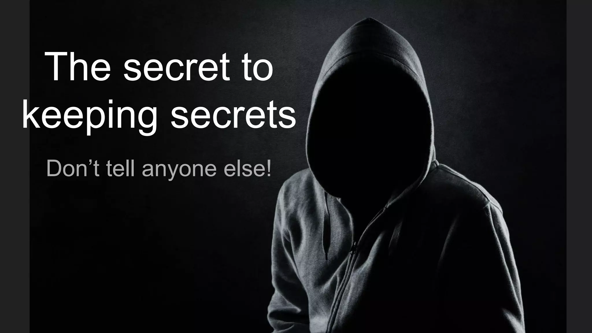 The secret to keeping secrets | PDF