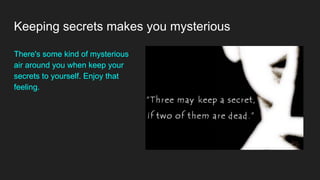 The secret to keeping secrets | PDF