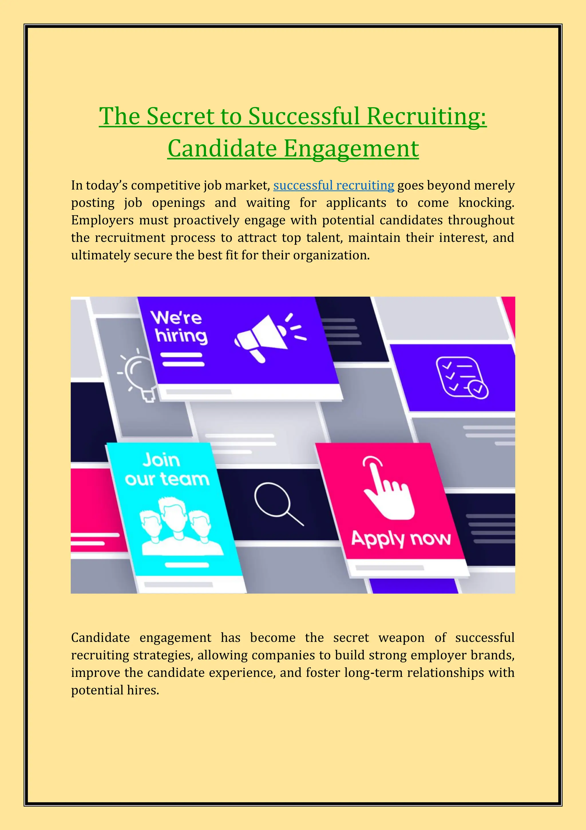 The Secret to Successful Recruiting- Candidate Engagement.pdf
