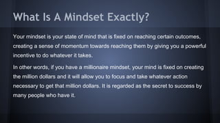 The Secret To Success Is Your Mindset | PDF